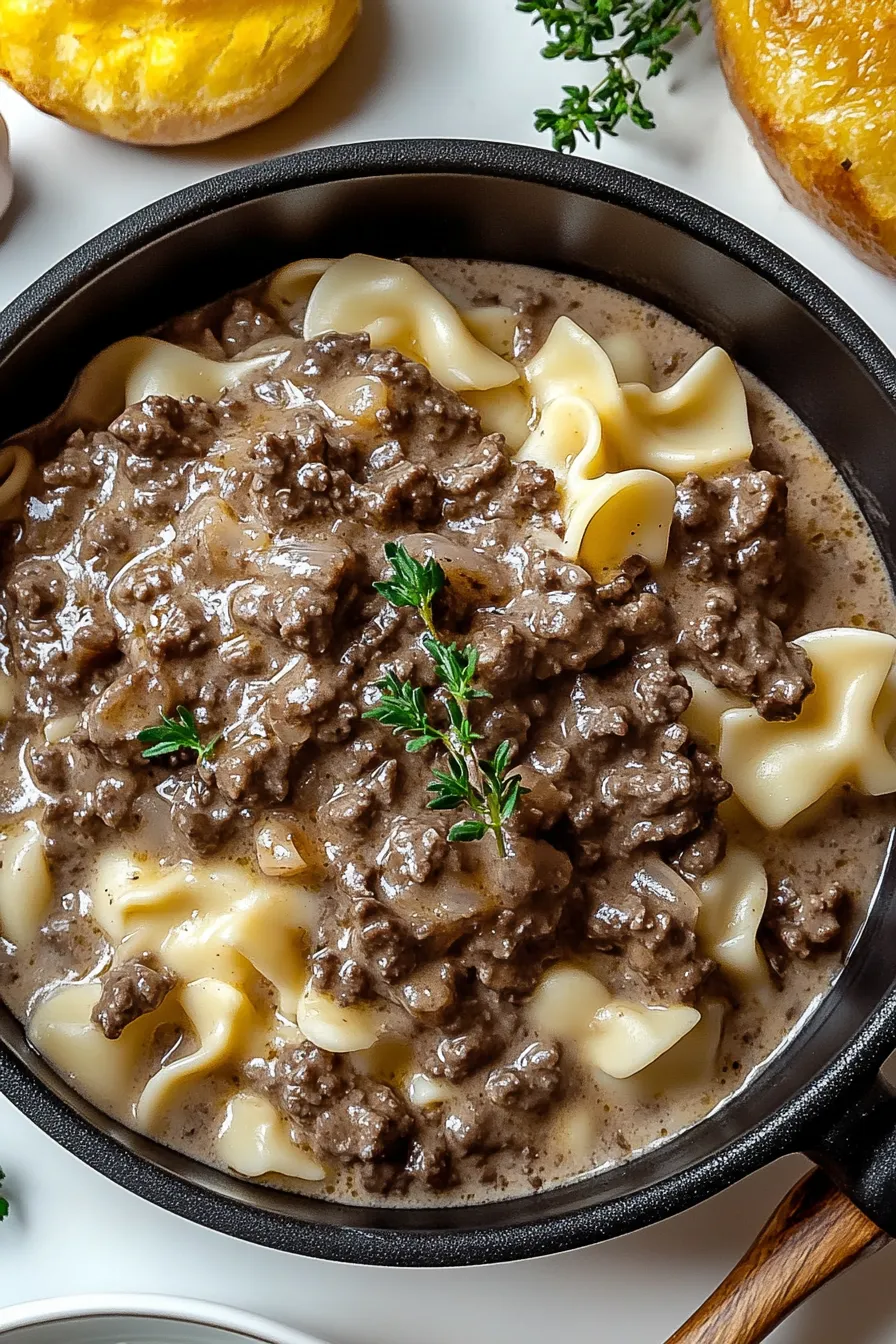 Easy Ground Beef Stroganoff – My Food Plans