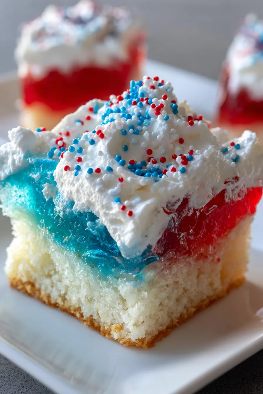 Patriotic Poke Cake – My Food Plans