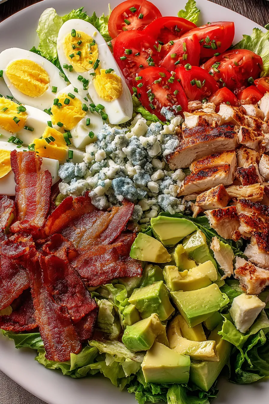 Classic American Cobb Salad with Crispy Bacon – My Food Plans