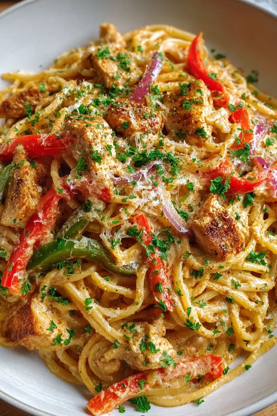 Creamy Cajun Chicken Spaghetti – My Food Plans