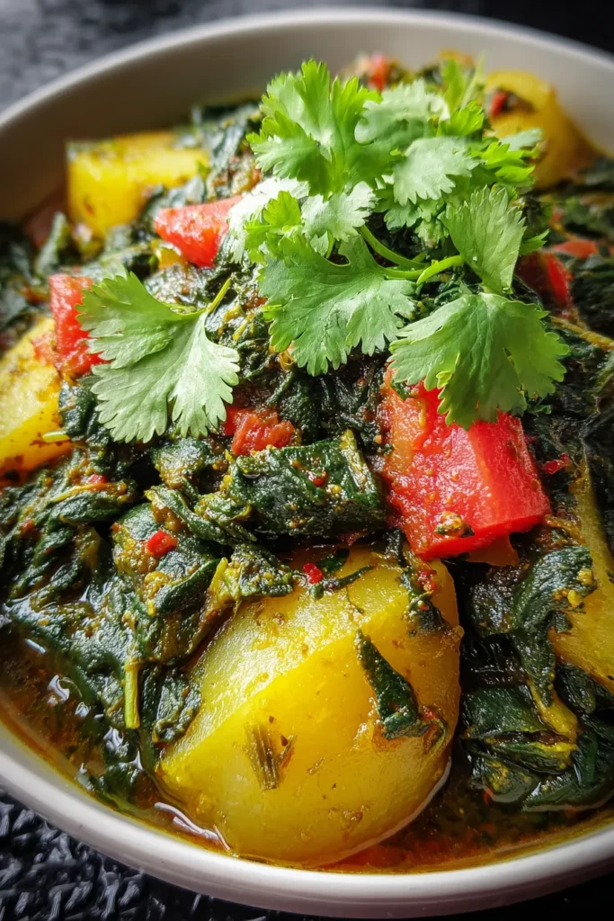 Aloo Palak Potato and Spinach Curry – My Food Plans