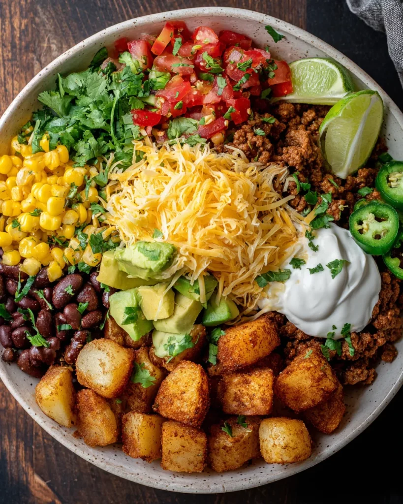 Loaded Potato Taco Bowl – My Food Plans
