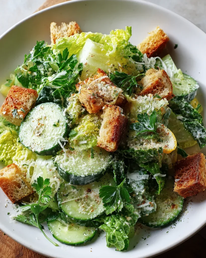 Cucumber Caesar Salad – My Food Plans