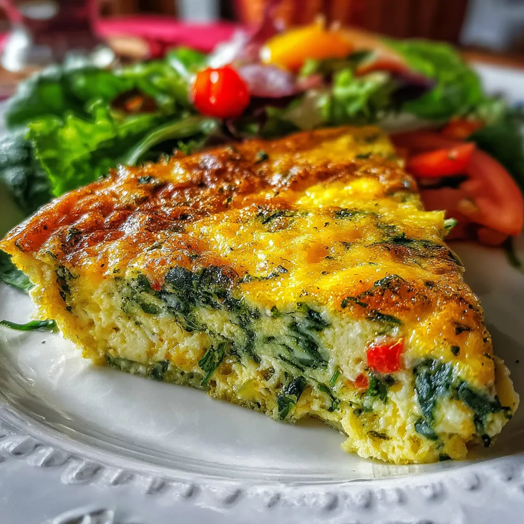 Crustless Quiche With Spinach – My Food Plans