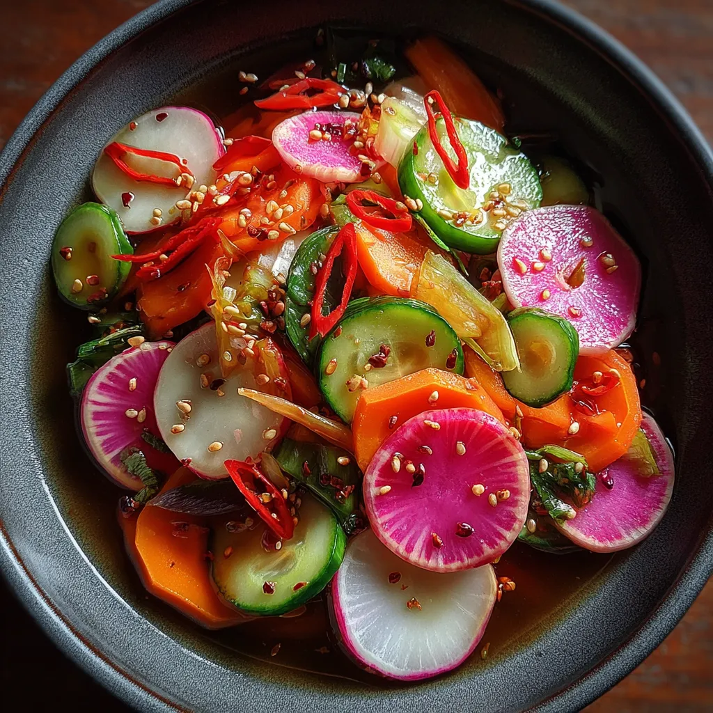 Fridge Pickled Radish & Vegetables – My Food Plans