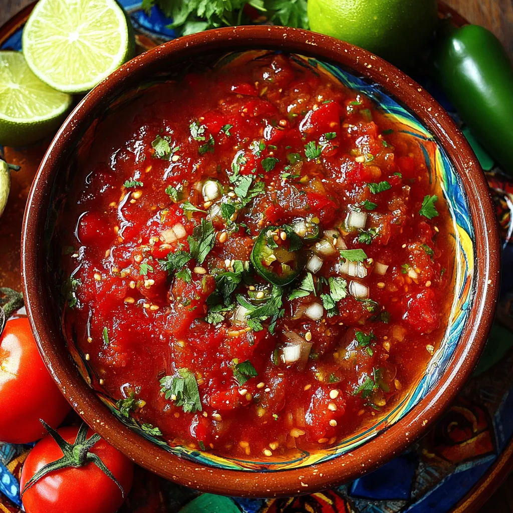 Fresh Spicy Mexican Salsa – My Food Plans
