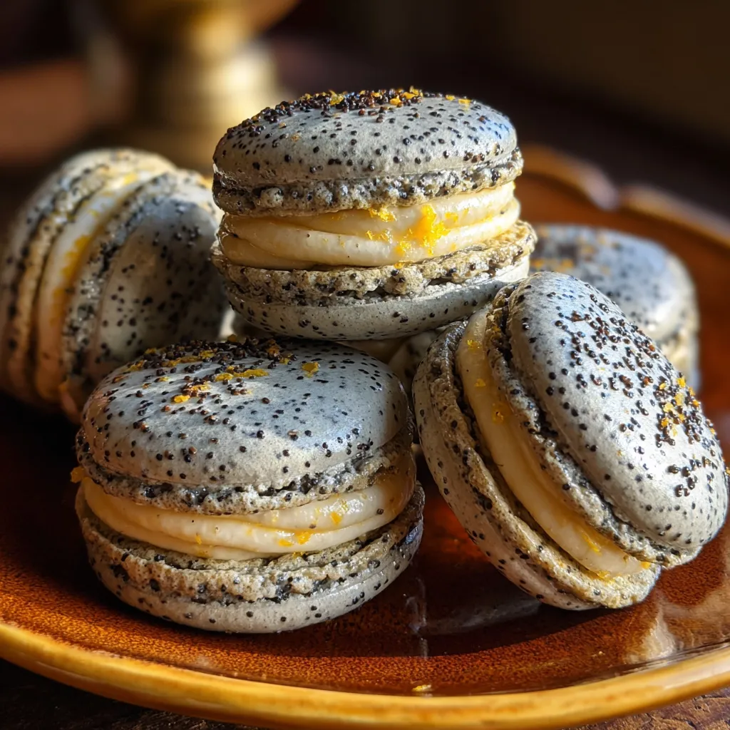 Lemon Poppy Seed Macarons – My Food Plans