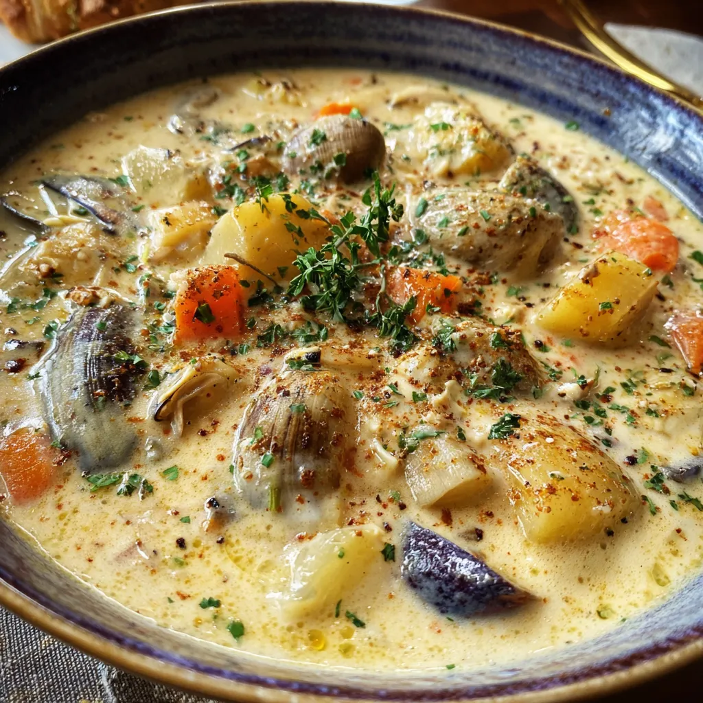 Creamy Slow-Simmered New England Clam Chowder – My Food Plans