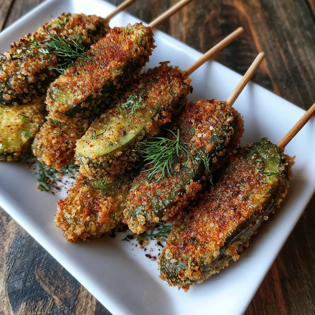 Crispy Spicy Dill Pickle Pops – My Food Plans